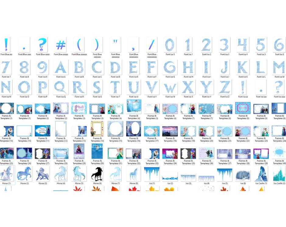 Frozen Clipart Png, Frozen Svg Bundle, Frozen Stickers Logos, Frozen ...