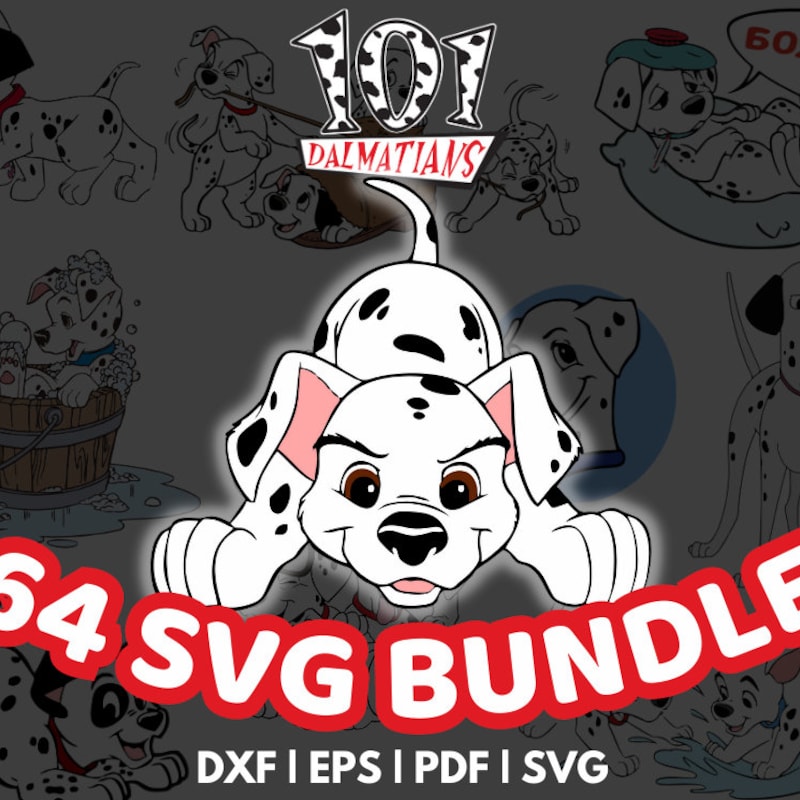 101 Dalmatians Svg - Etsy
