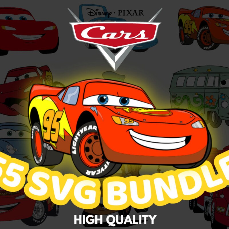 Disneys Cars Svg - Etsy