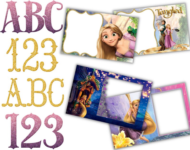 Tangled Clipart Png Tangled Svg Bundle Tangled Stickers - Etsy