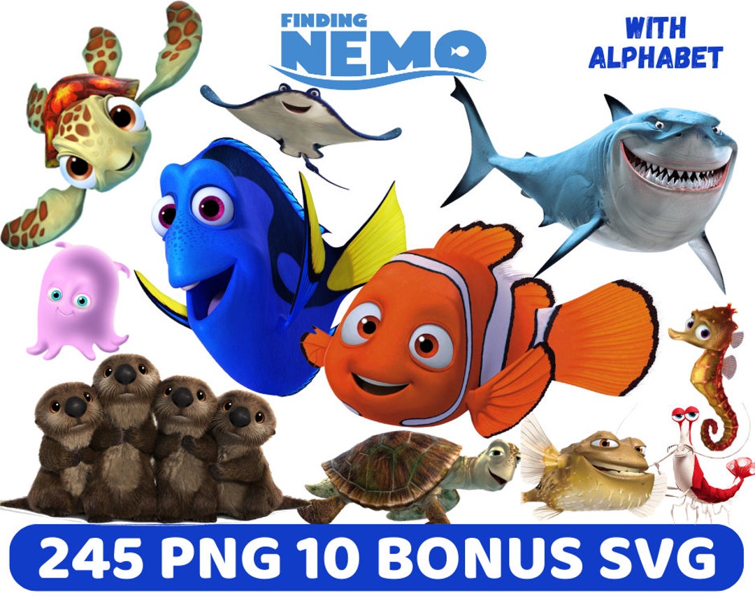 Nemo Dory Clipart Png, Nemo Svg, Nemo Png Clipart, Nemo Cacke Topper ...