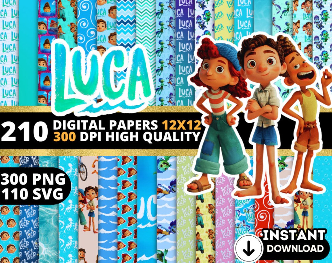 Luca Digital Papers, Luca Wallpers, Luca Backgrounds, Luca Clipart Png ...