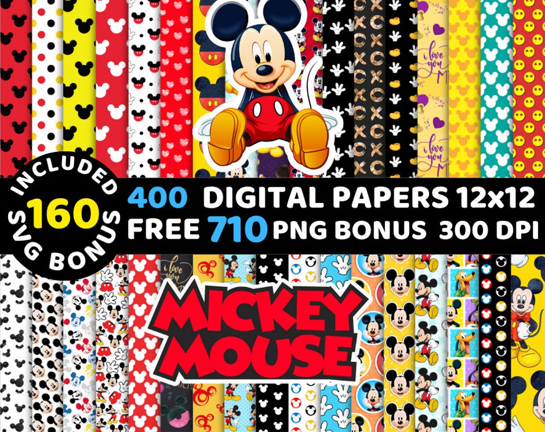 Mickey Digital Papers, Mickey Wallpers, Mickey Backgrounds, Mickey ...