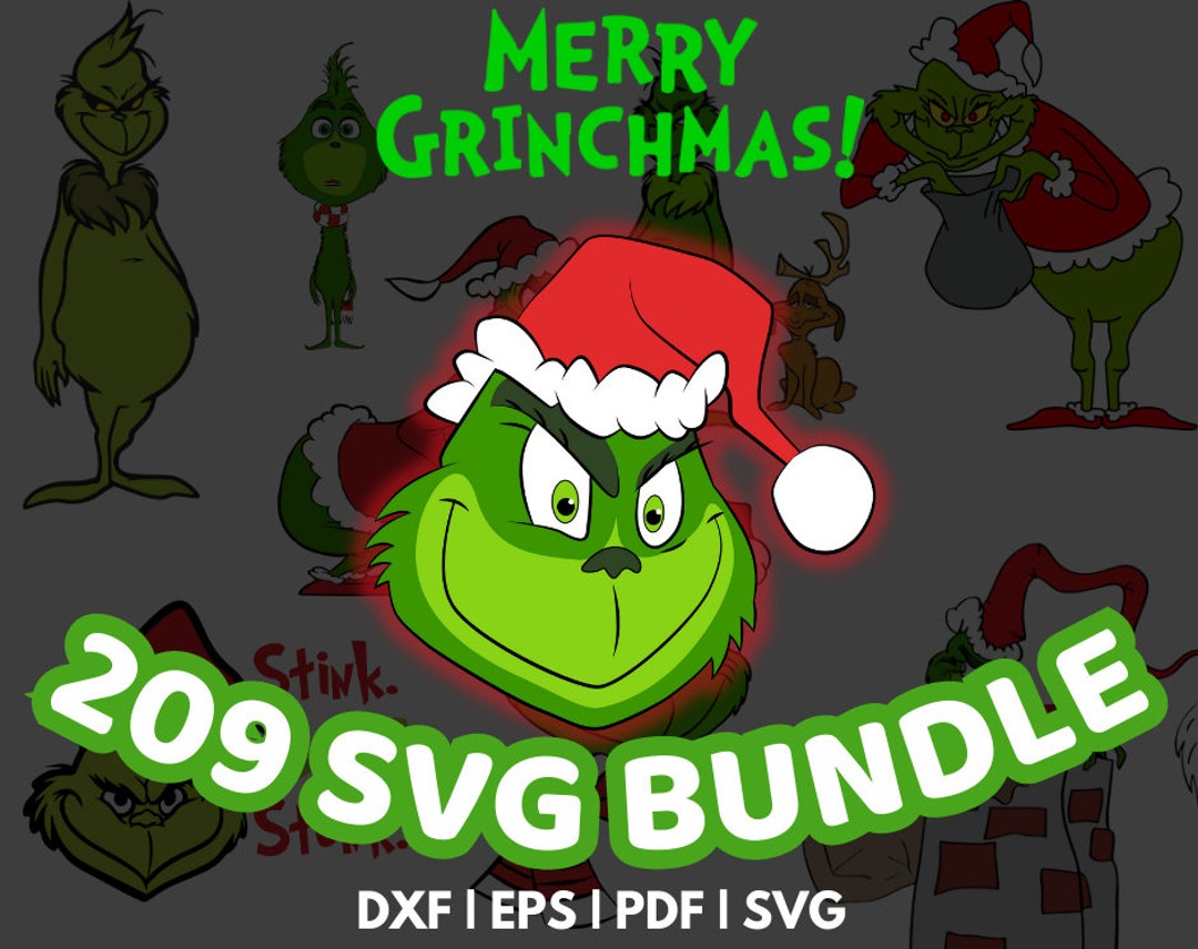 Grinch Svg, Grinch Bundle Svg, Grinch Clipart, Svg Files for Cricut ...