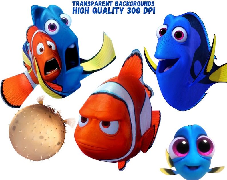 Nemo Dory Clipart Png Nemo Svg Nemo Png Clipart Nemo Cacke - Etsy