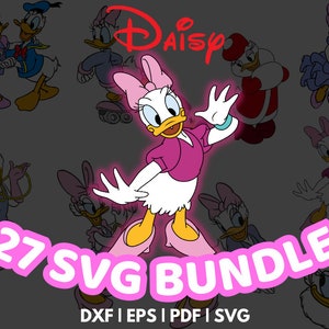 Daisy Svg, Daisy Duck Bundle Svg, Daisy Duck Clipart, Svg Files for ...