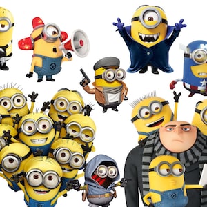 Minions Clipart Png, Minions Svg Bundle, Minions Stickers Logos ...