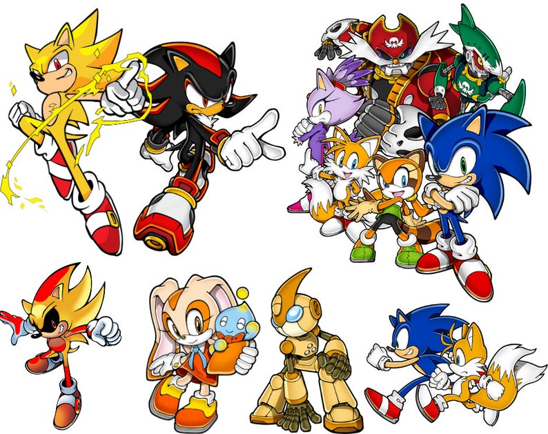 Sonic Clipart Png, Sonic Svg Bundle, Sonic the Hedgehog Png Transparent ...