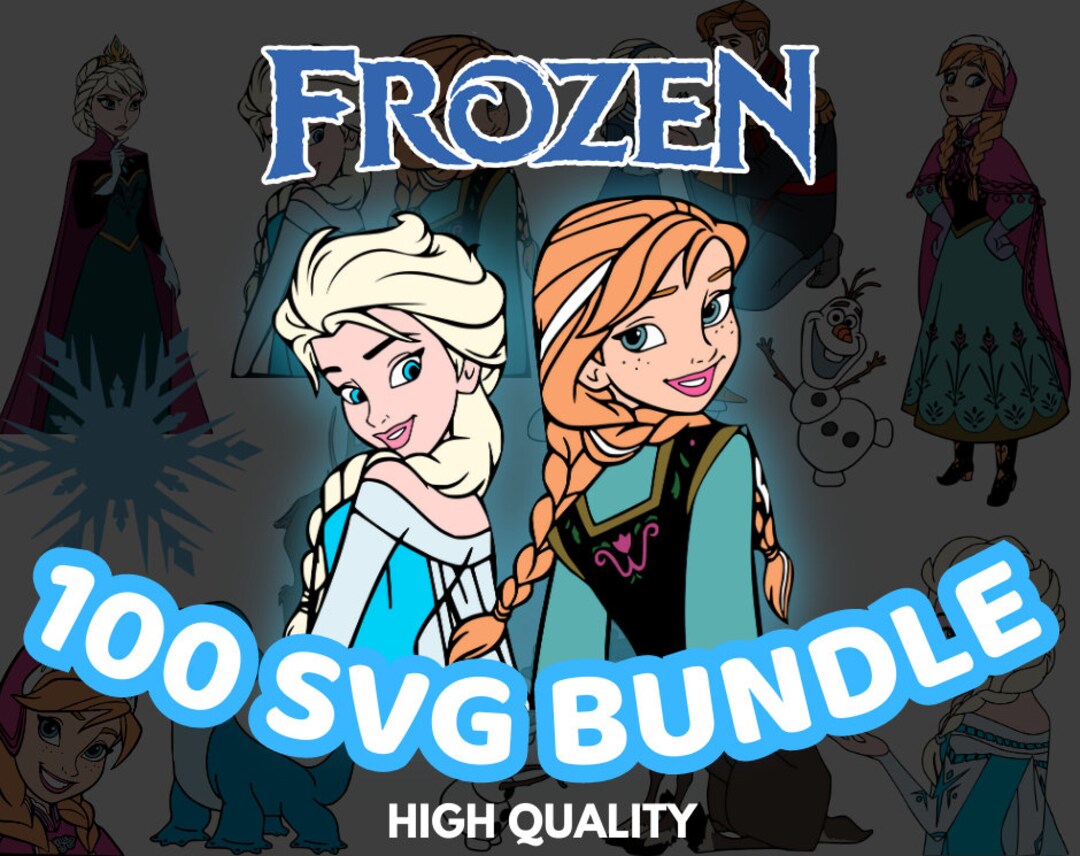 Frozen Svg, Frozen Bundle Svg, Frozen Clipart, Svg Files for Cricut, Svg Png Digital Files ...