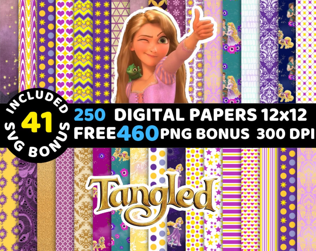 Tangled Digital Papers, Tangled Wallpers, Tangled Backgrounds, Tangled ...