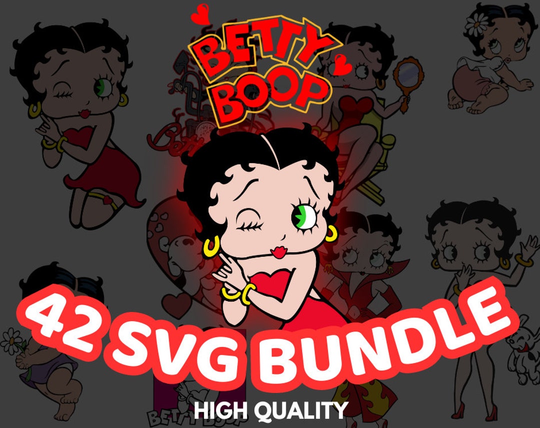 Betty Boop Svg, Betty Boop Svg, Betty Boop Clipart, Svg Files for Cricut, Svg Png Digital Files ...