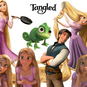 Tangled Clipart Png, Tangled Svg Bundle, Tangled Stickers Logos ...