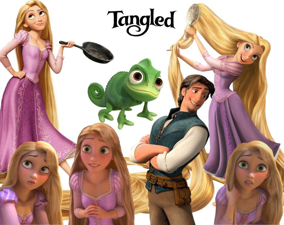 Tangled Clipart Png Tangled Svg Bundle Tangled Stickers - Etsy Canada