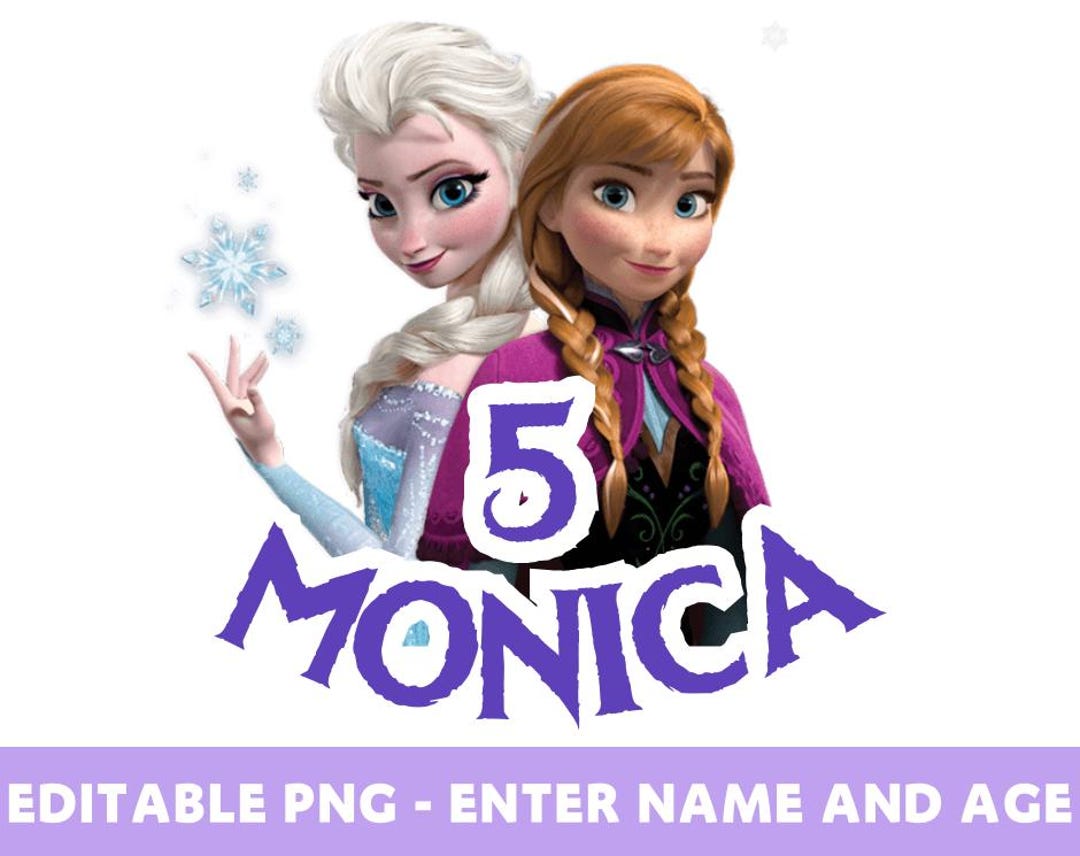 Personalized Frozen Custom PNG Logo, Frozen Birthday, Frozen ...