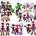Spidey Clipart Png, Spidey Svg Bundle, Spidey Characters Transparent ...
