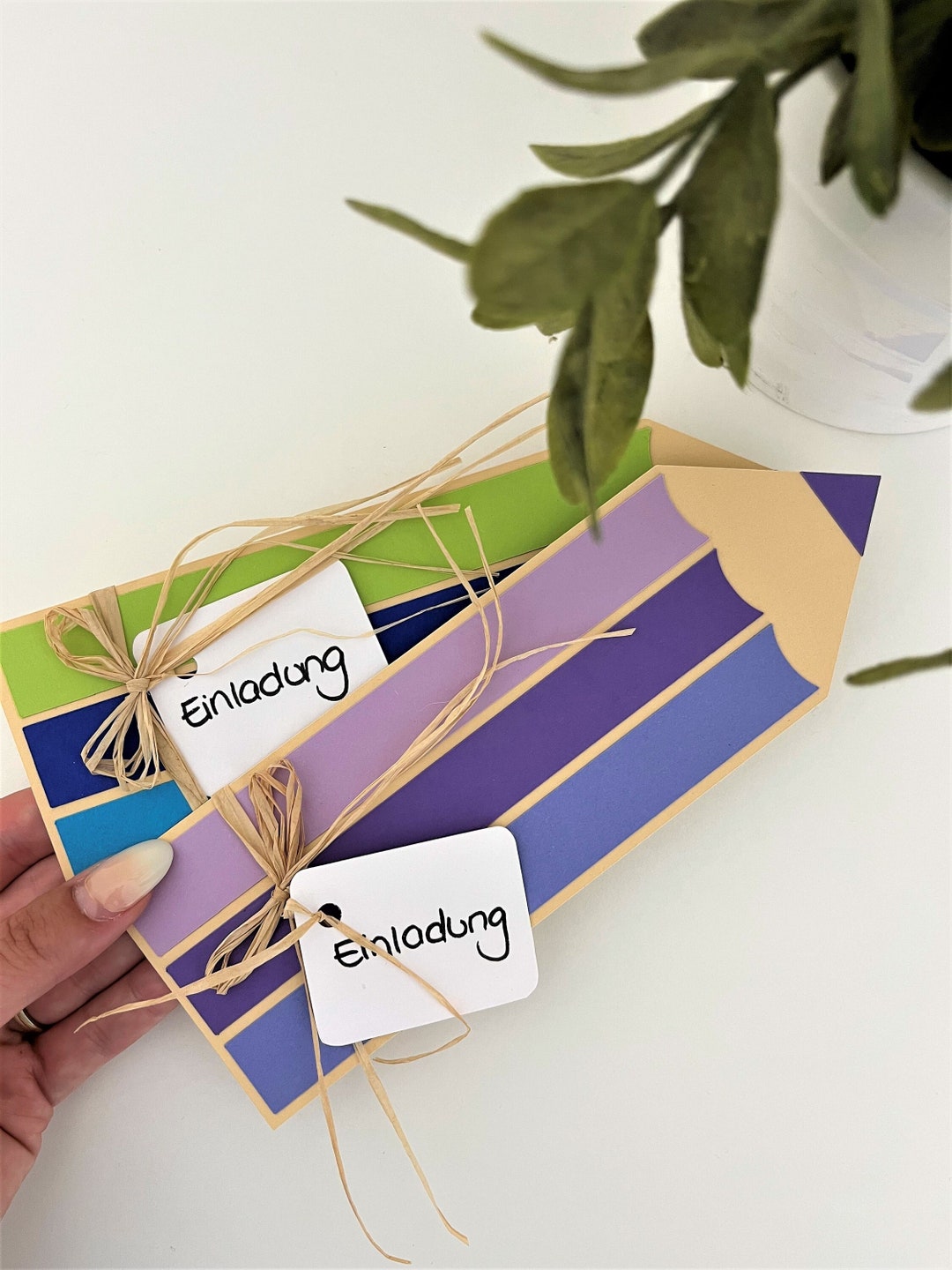 Schulanfang Einladung Einschulung basteln Einladungskarten - Etsy.de