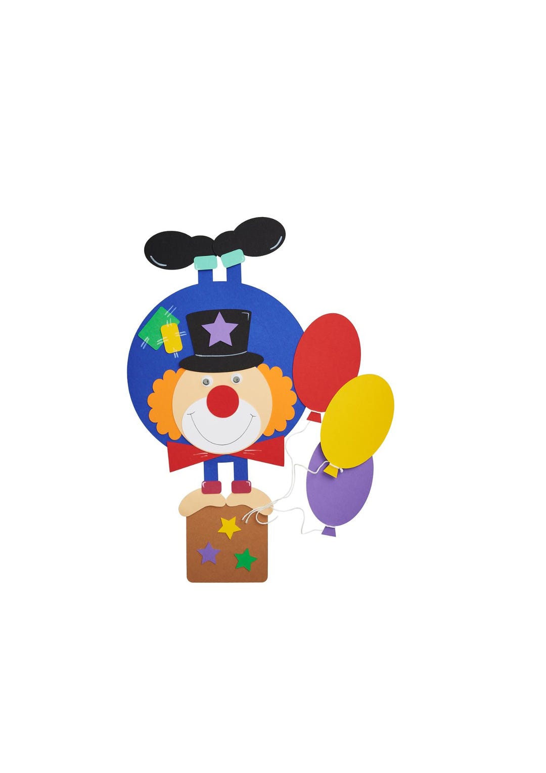 Clown Craft Set Clown Craft Clown Window Decoration Carnival Craft for ...