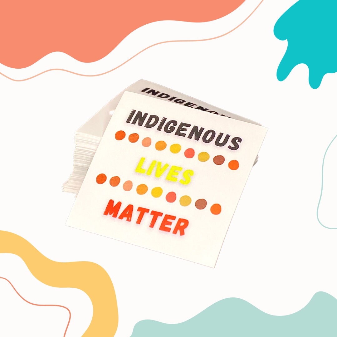 Indigenous Lives Matter Vinyl Sticker - Funny Car Sticker Decal ...