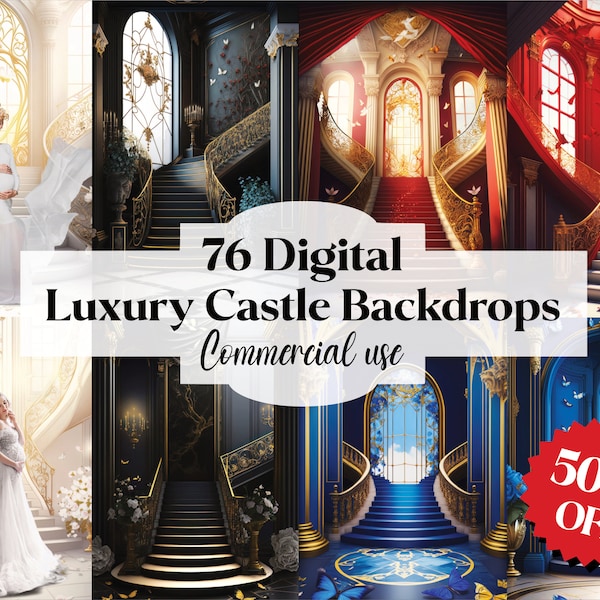 Castle Backdrop - Etsy