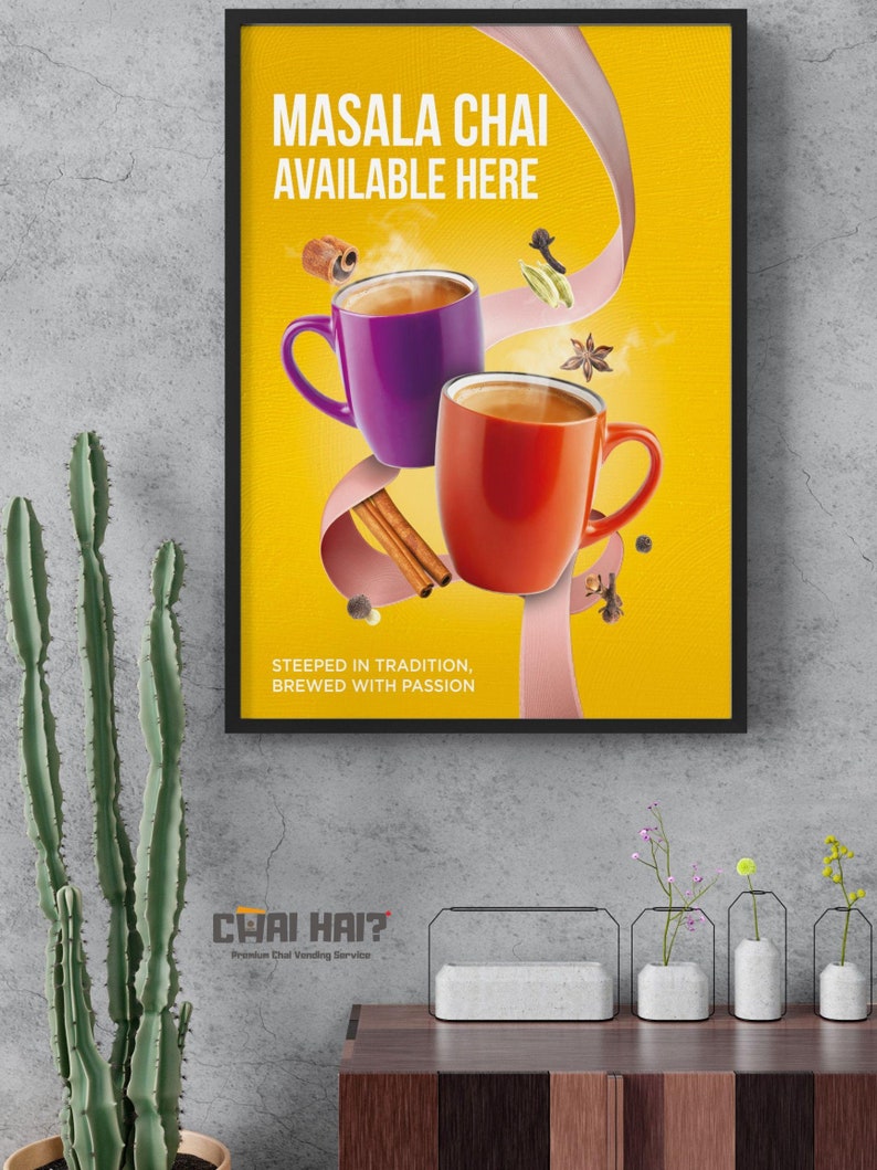 Indian Masala Chai Poster 18 X 24 in - Chai Hai Wall Art, Masala Tea ...