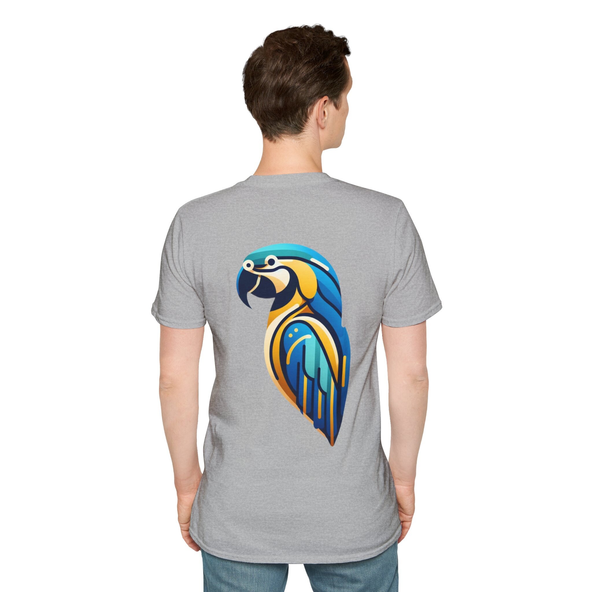 Bird T-shirt,blue-and-yellow MACAW Shirt, Nature Sweatshirt, Warm Soft ...