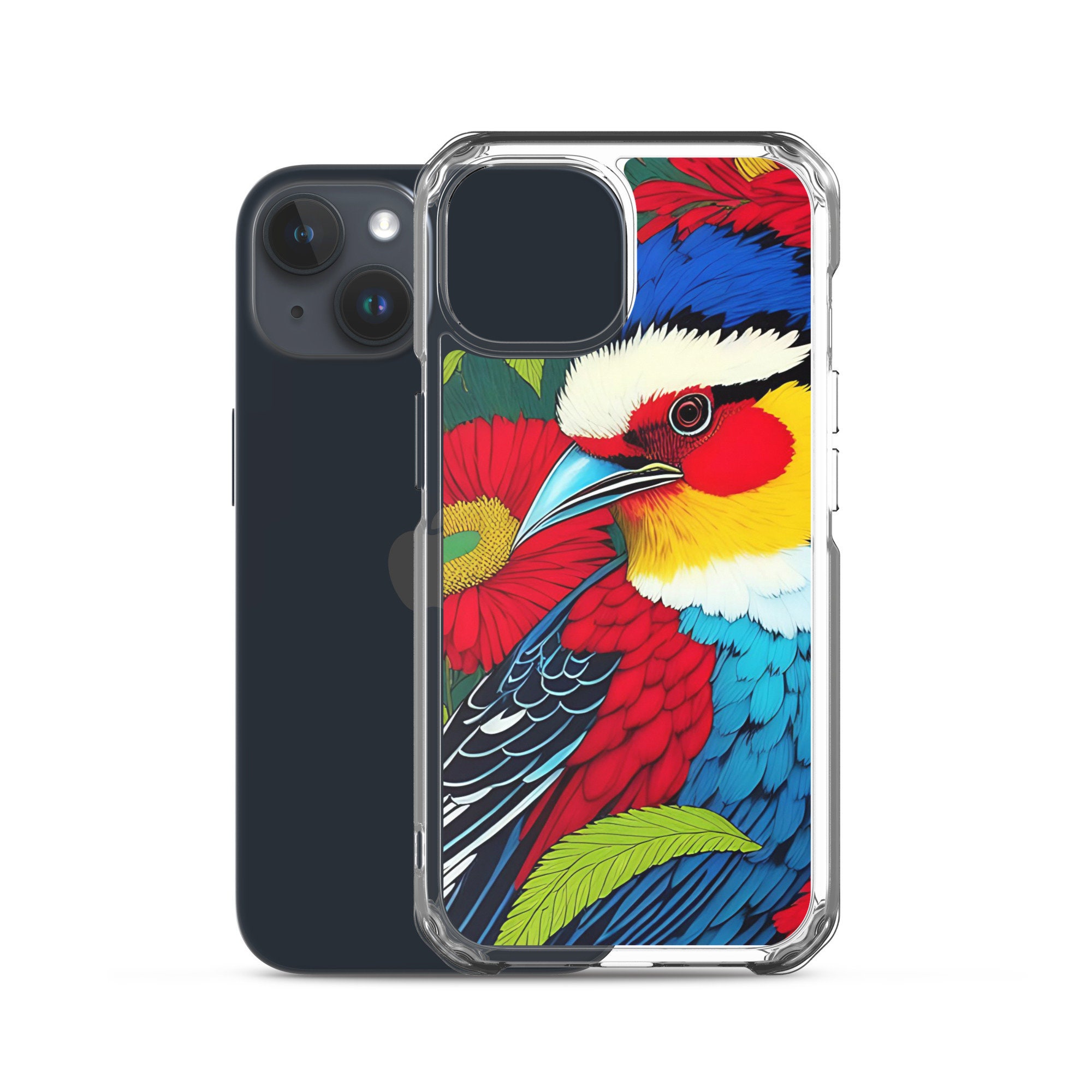 Clear Case for iPhone With Bird Illustration, Red-breasted Sapsucker ...
