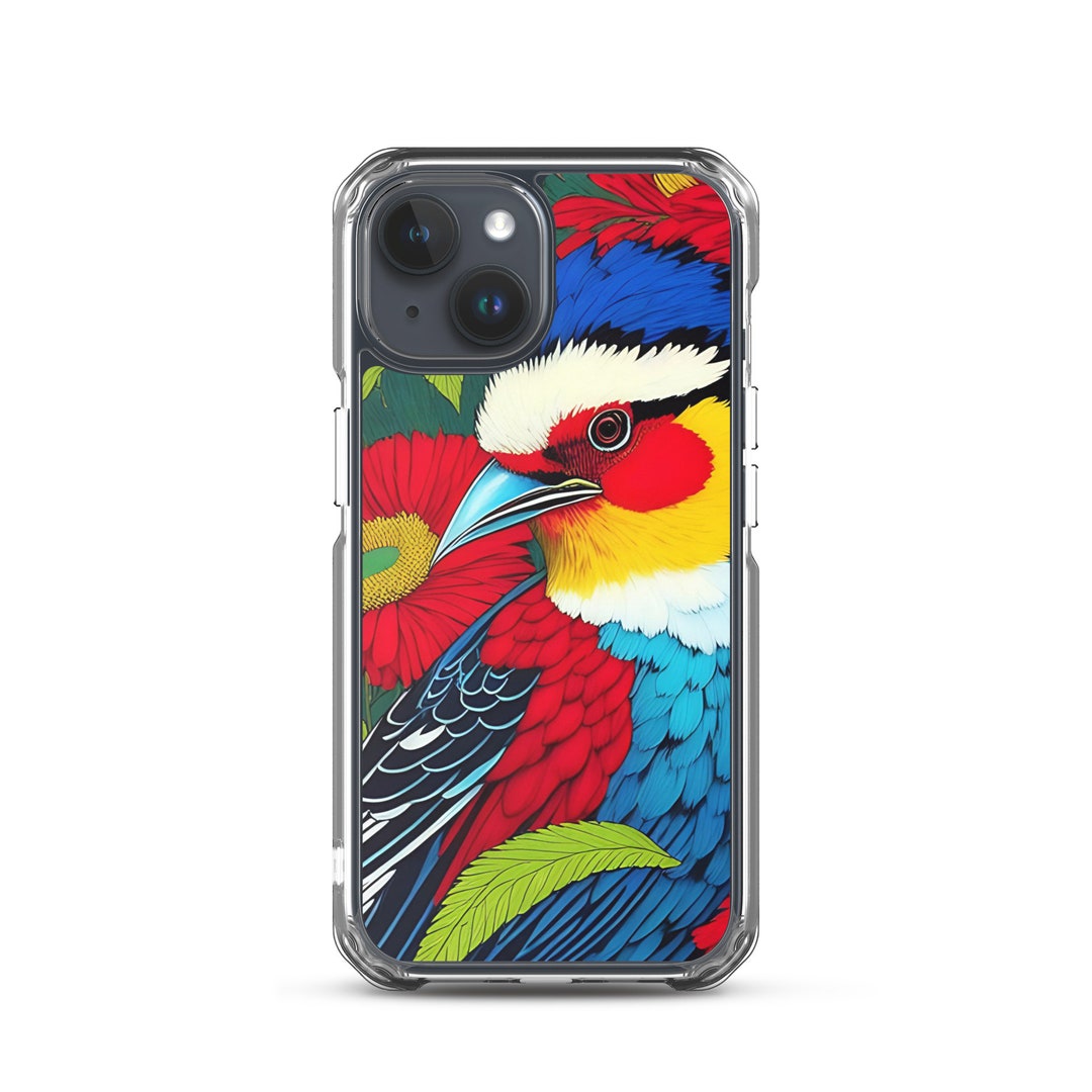 Clear Case for iPhone With Bird Illustration, Red-breasted Sapsucker ...