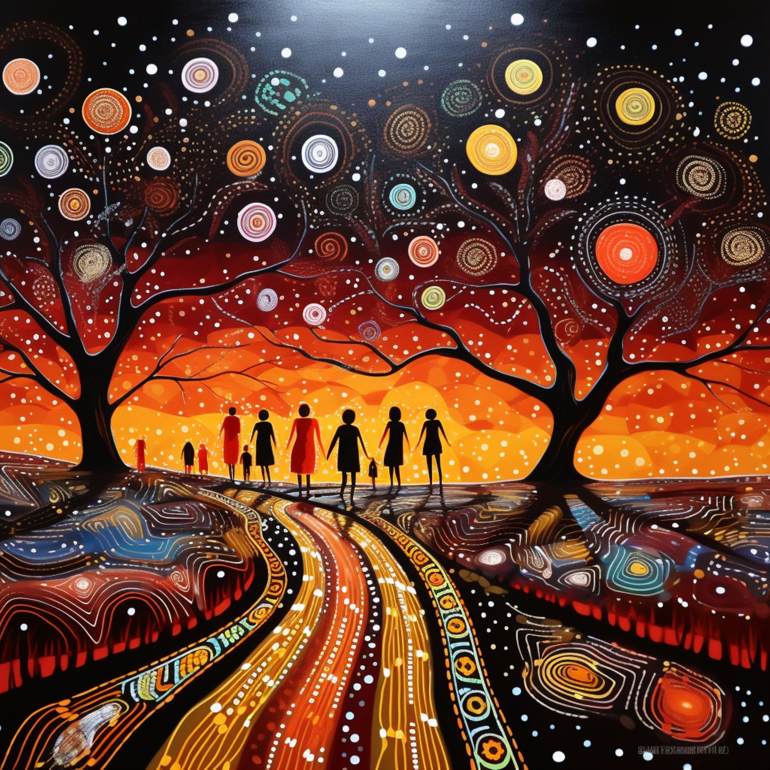 Aboriginal Art Print, Australian Aboriginal Art, Aboriginal Art Print, Indigenous Art ...