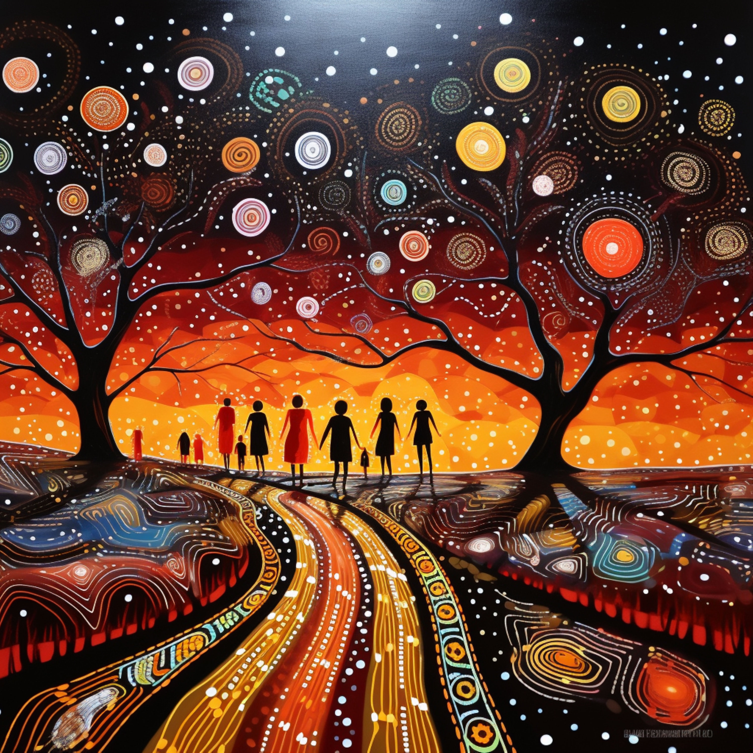 Aboriginal Art Print, Australian Aboriginal Art, Aboriginal Art Print ...