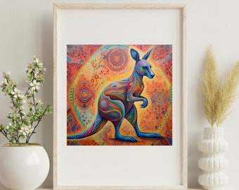 Aboriginal Art Print, Australian Aboriginal Art, Aboriginal Art Print, Indigenous Art ...