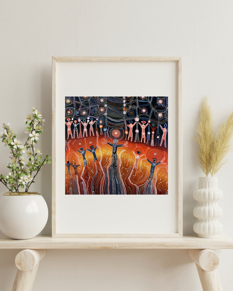 Aboriginal Art Print, Australian Aboriginal Art, Aboriginal Art Print, Indigenous Art ...