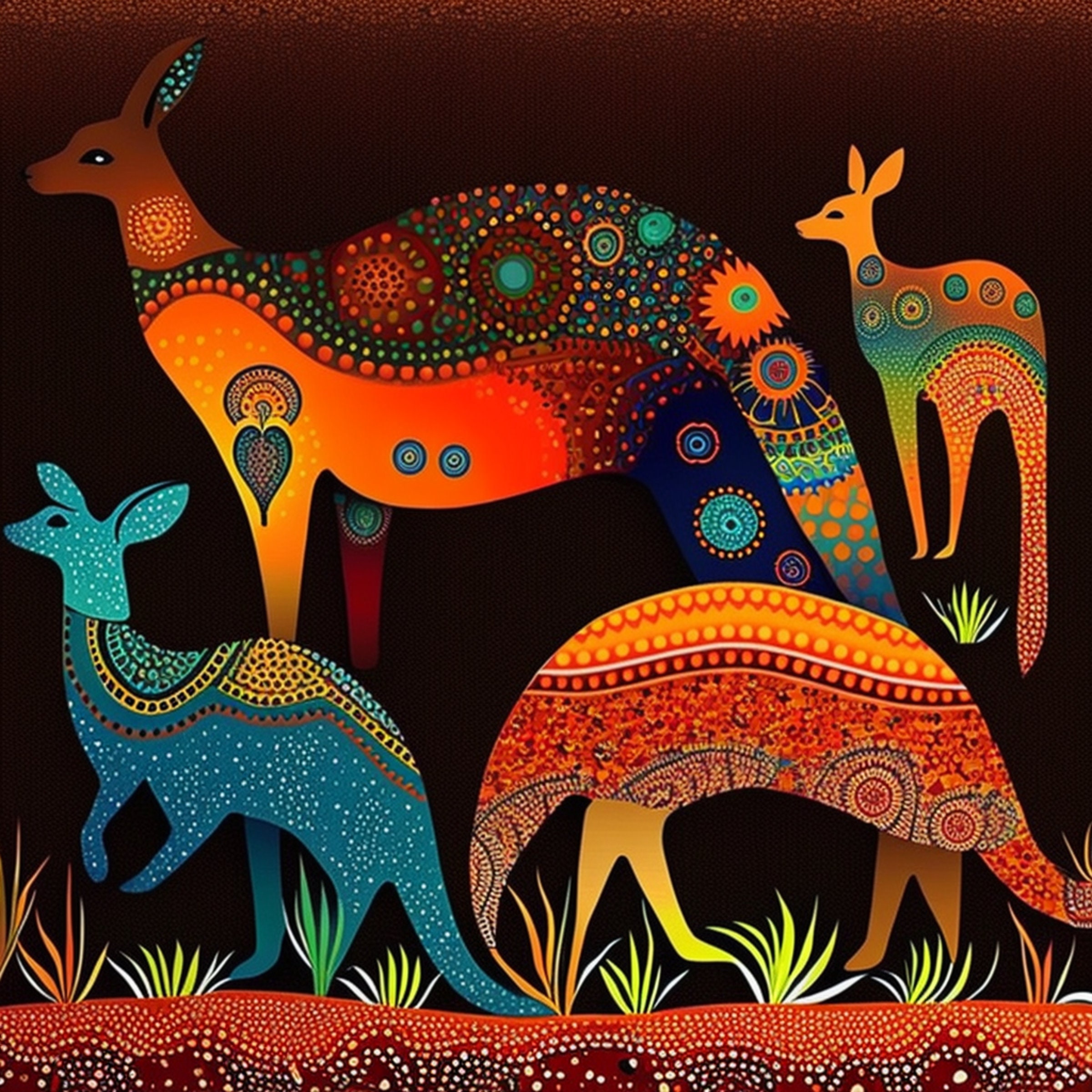 Aboriginal Art Print, Australian Aboriginal Art, Aboriginal Art Print, Indigenous Art ...