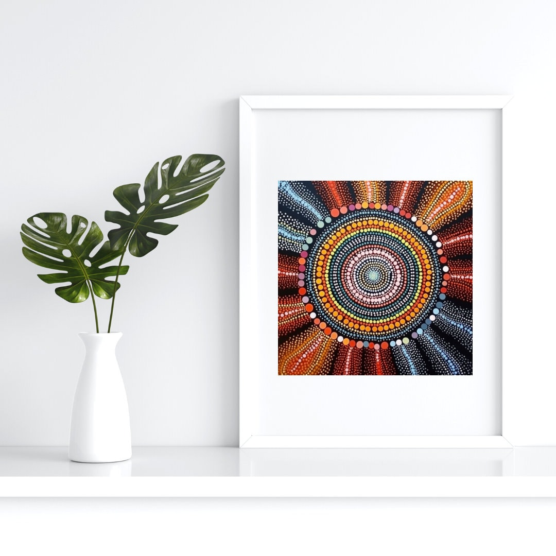 Aboriginal Art Print, Australian Aboriginal Art, Aboriginal Art Print, Indigenous Art ...