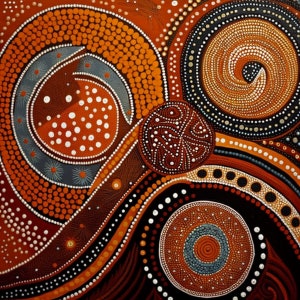 Spring in Australia Aboriginal Digital Art A4 - Etsy Australia