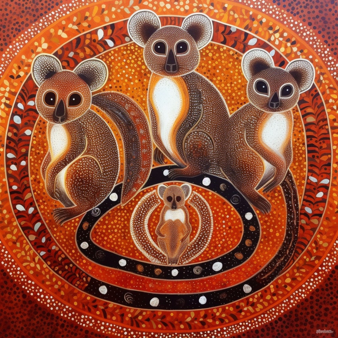 Aboriginal Art Print, Australian Aboriginal Art, Aboriginal Art Print, Indigenous Art ...