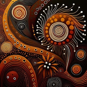 Aboriginal Art Print, Australian Aboriginal Art, Aboriginal Art Print, Indigenous Art ...
