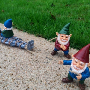 Alien Gnomes Dwarf Set Funny Gnomes Decor Set With UFO Theme Garden ...