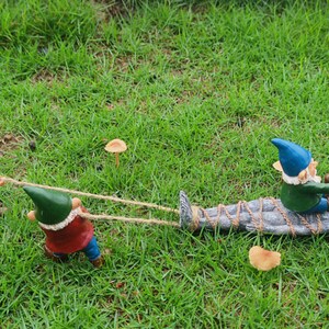 Alien Gnomes Dwarf Set Funny Gnomes Decor Set With UFO Theme Garden ...
