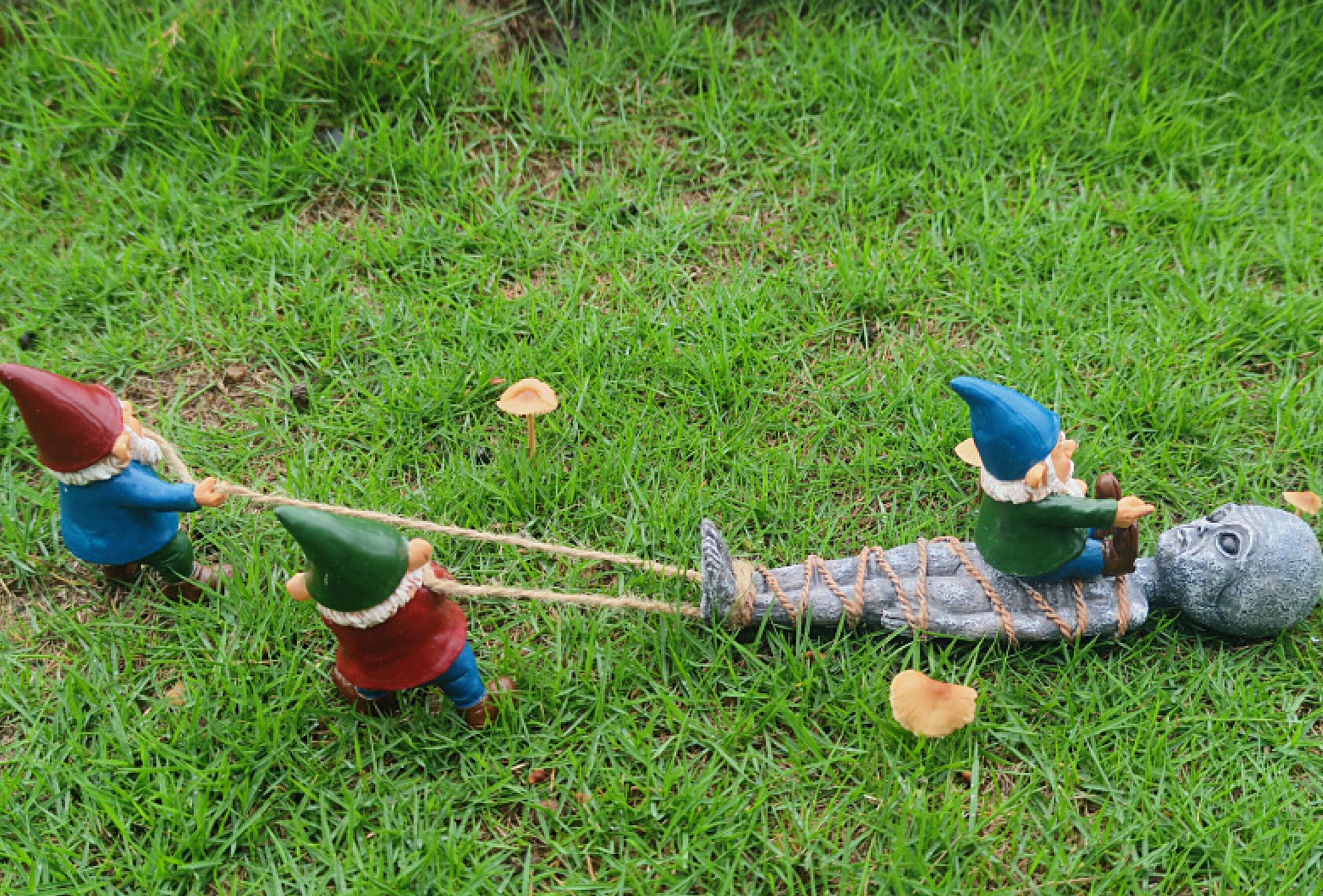 Alien Gnomes Dwarf Set Funny Gnomes Decor Set With UFO Theme Garden ...