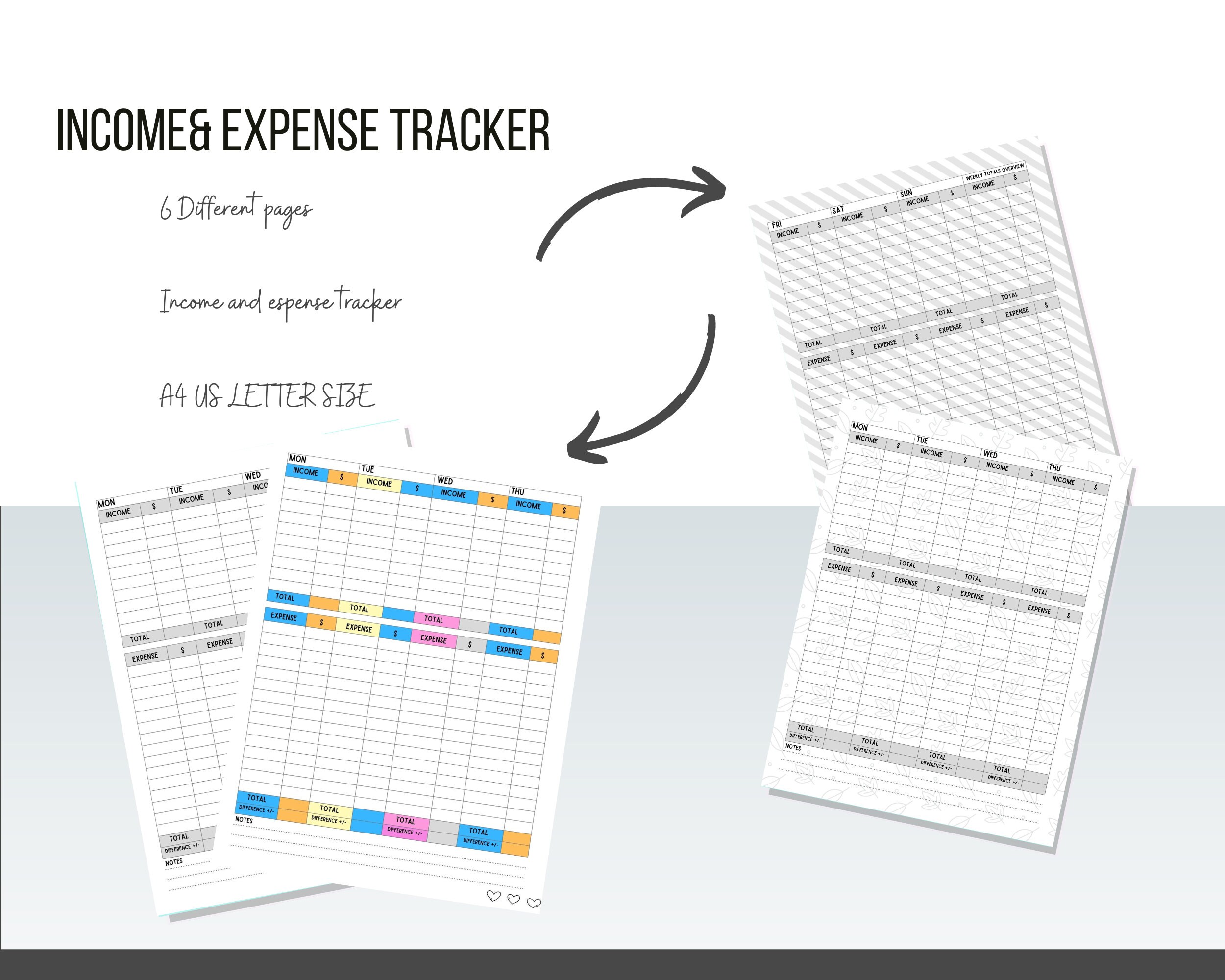 Income and Expense Tracker Spreadsheet, Small Business Expense Tracker ...
