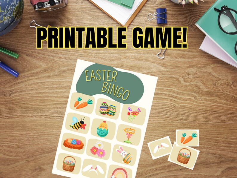 Easter Game, BINGO Bundle, Party Game, Easter Activity, Game for Kids ...