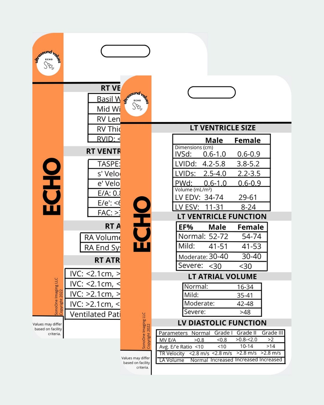 Ultrasound Values Badge Buddy (echo) - Etsy