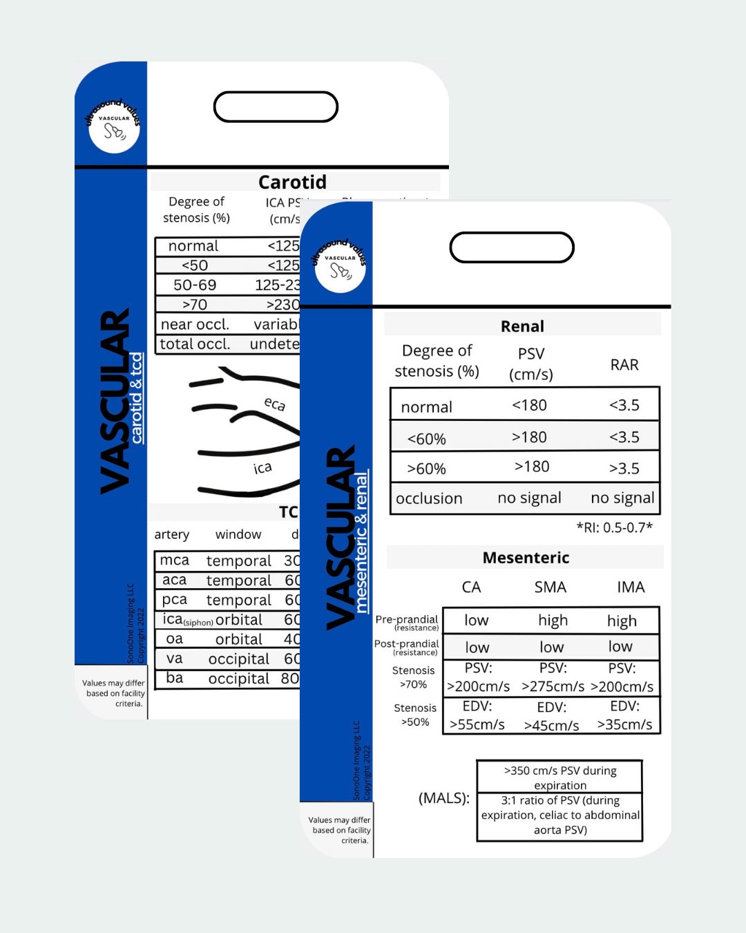 Ultrasound Values Badge Buddy (vascular) - Etsy