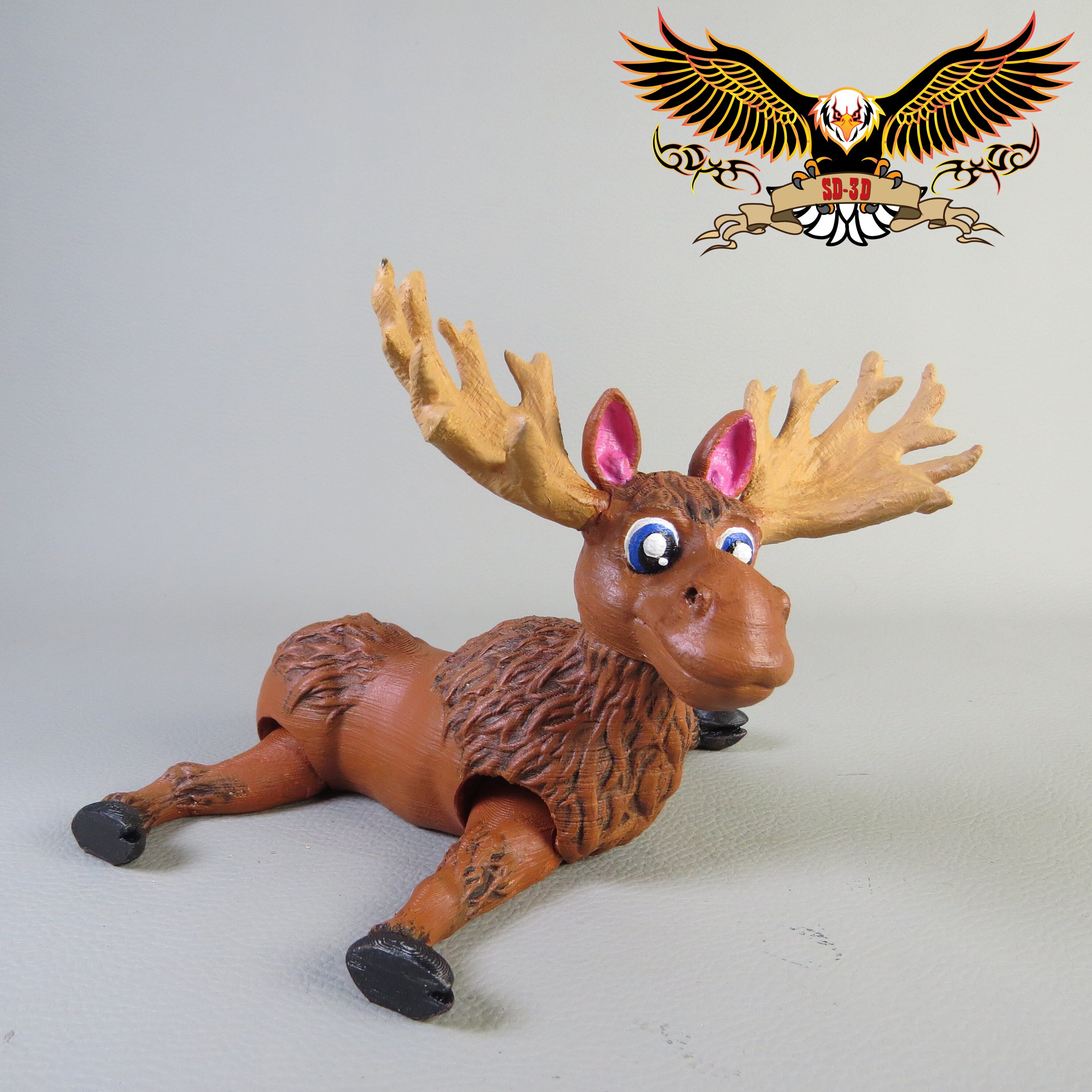 Customizable 3D Printed Flexi Moose Unique Home Decor - Etsy