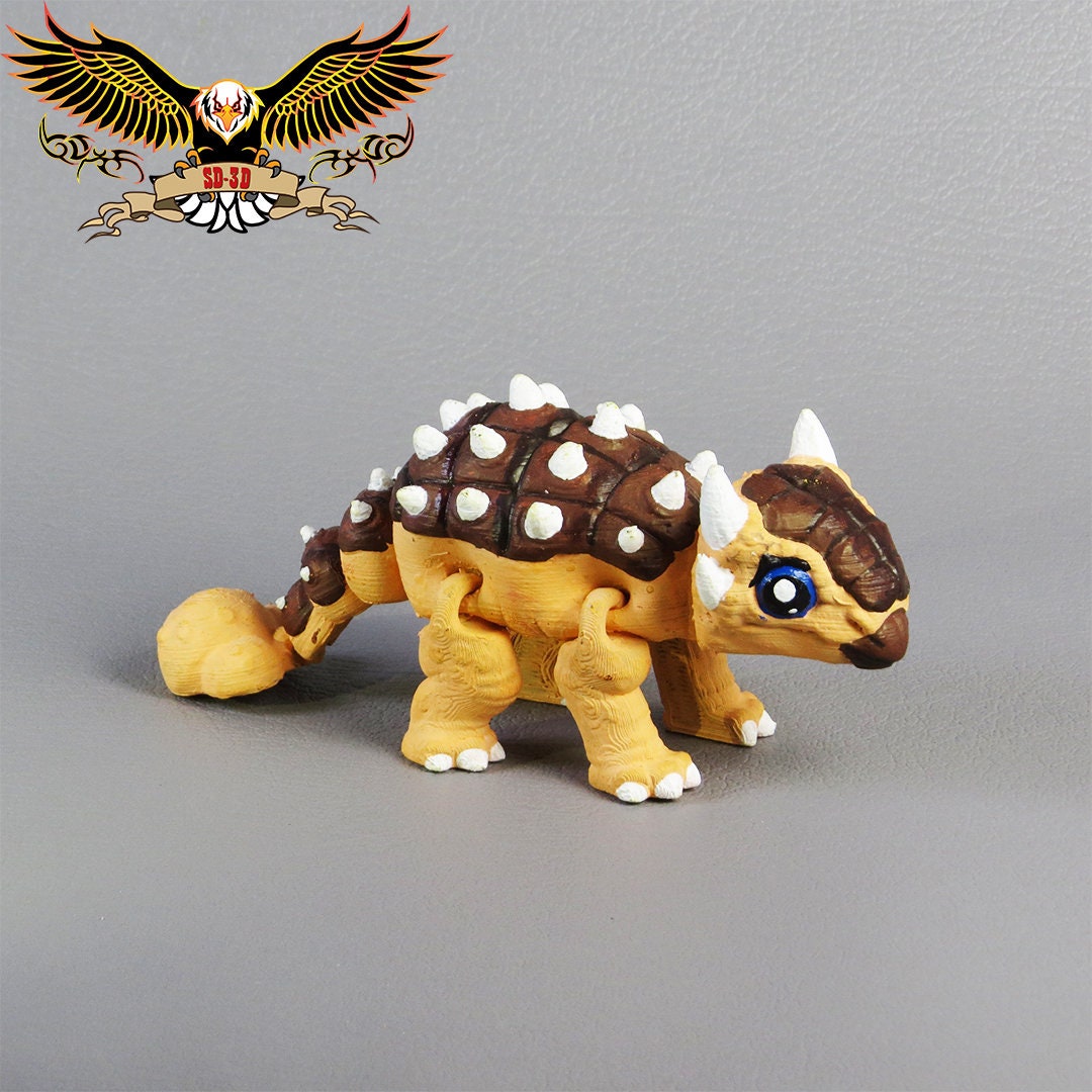 Roar Into Adventure With Our 3D Printed Flexi Ankylosaurus for Kids ...