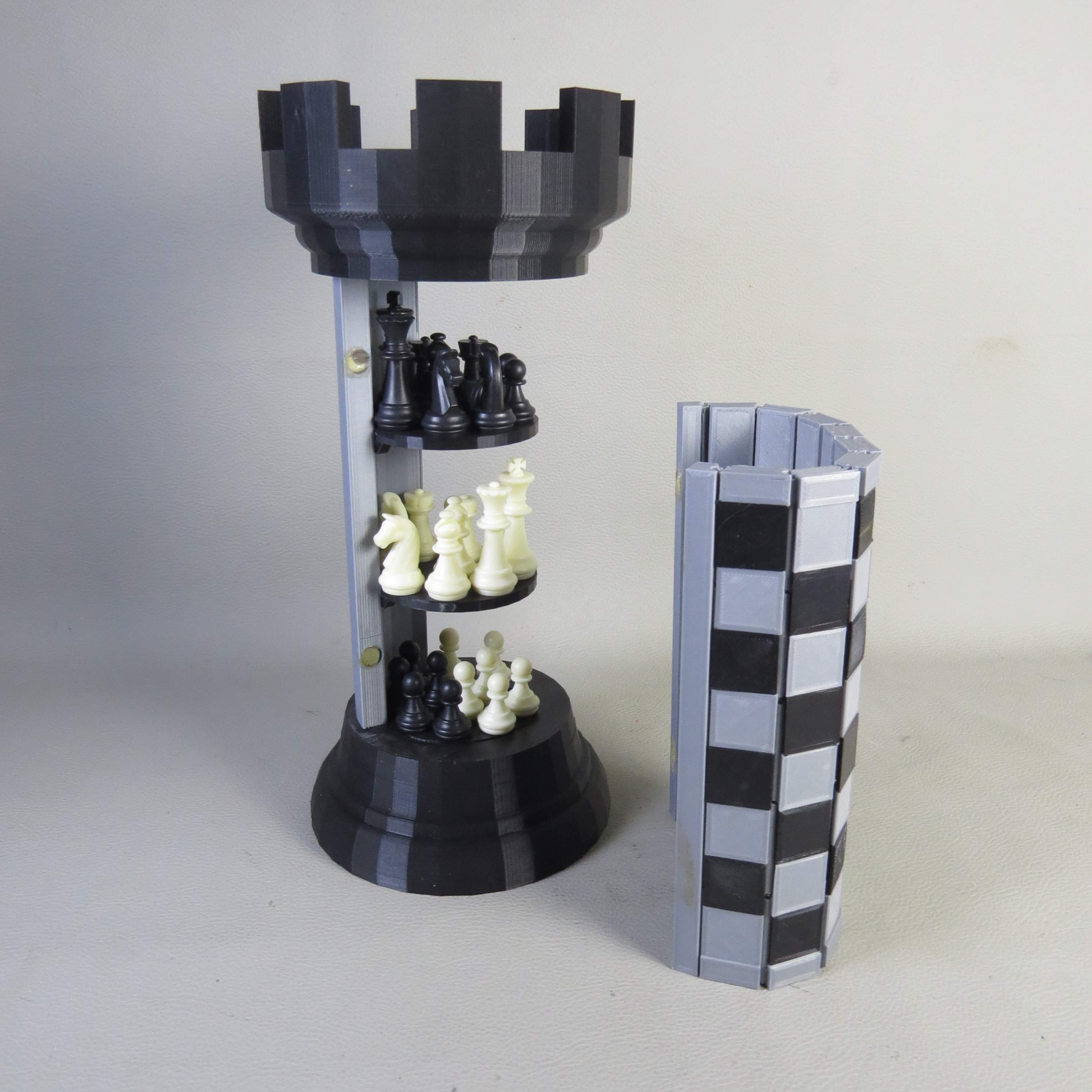 Flexi Chess Rook 3D Printed Chess Board Tower Shape Toy Stress Relief ...