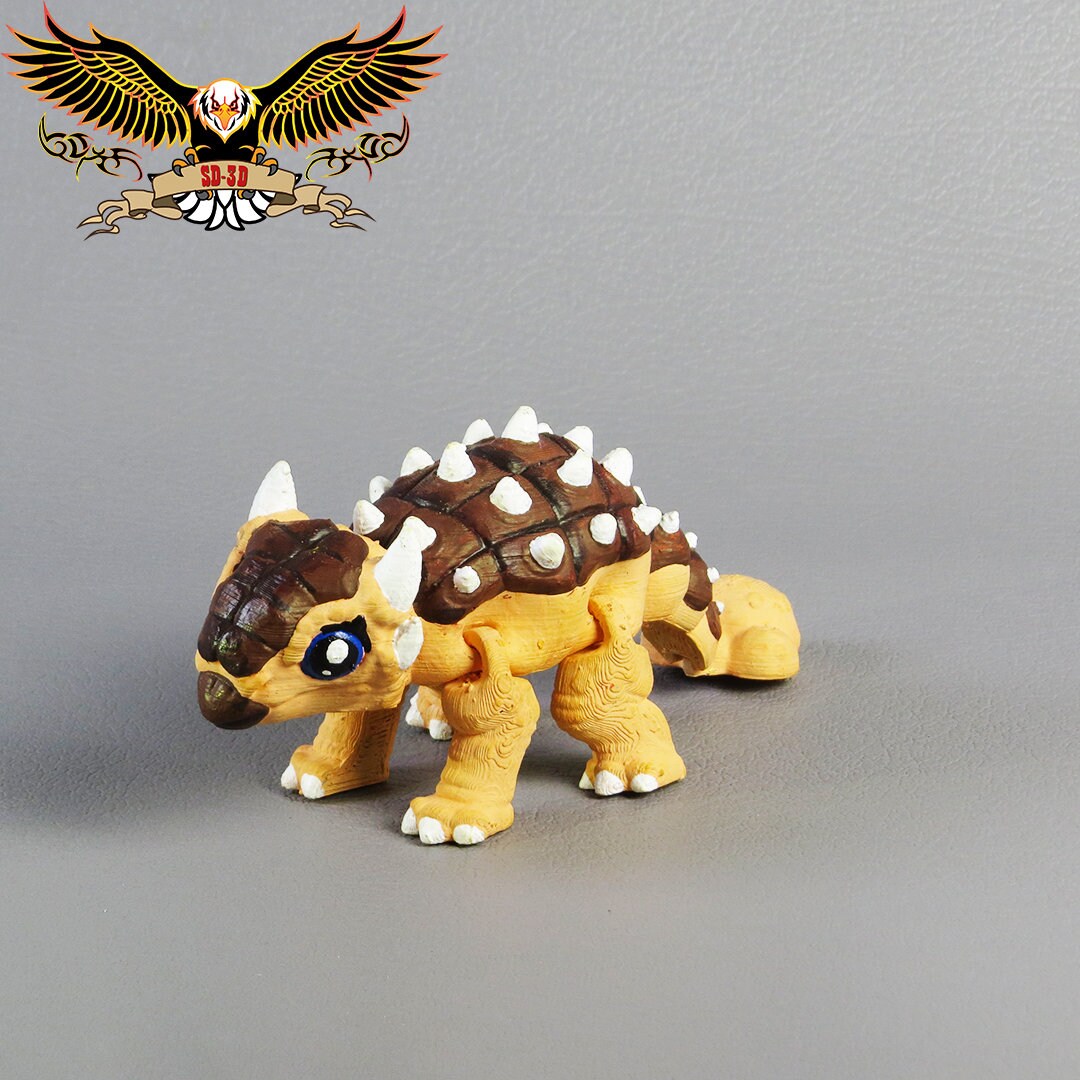 Roar Into Adventure With Our 3D Printed Flexi Ankylosaurus for Kids ...