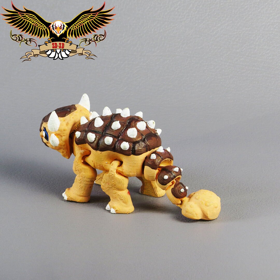 Roar Into Adventure With Our 3D Printed Flexi Ankylosaurus for Kids ...
