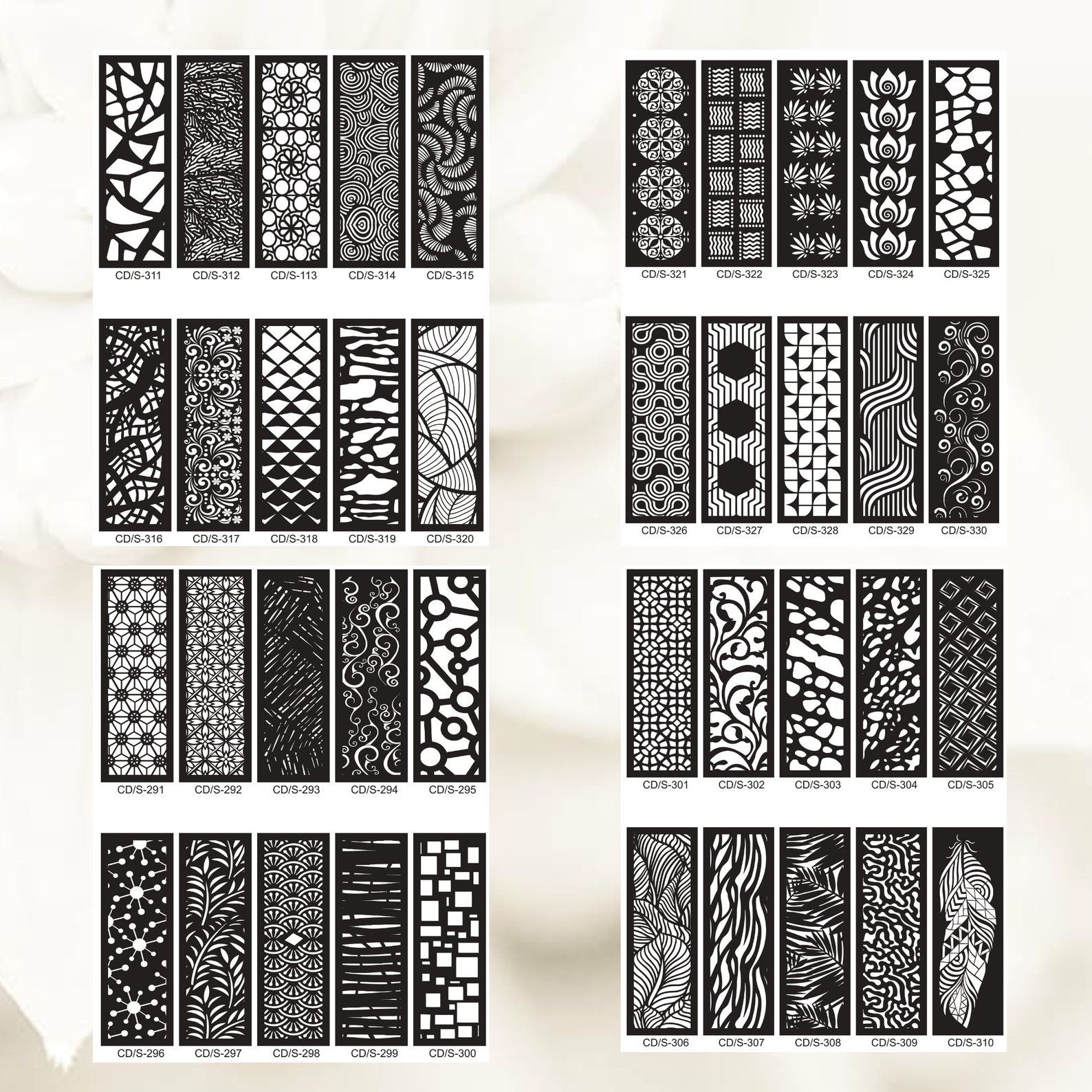 340 VECTOR 3D 2D CNC Router/laser Panels Files for Decor, High Qality ...