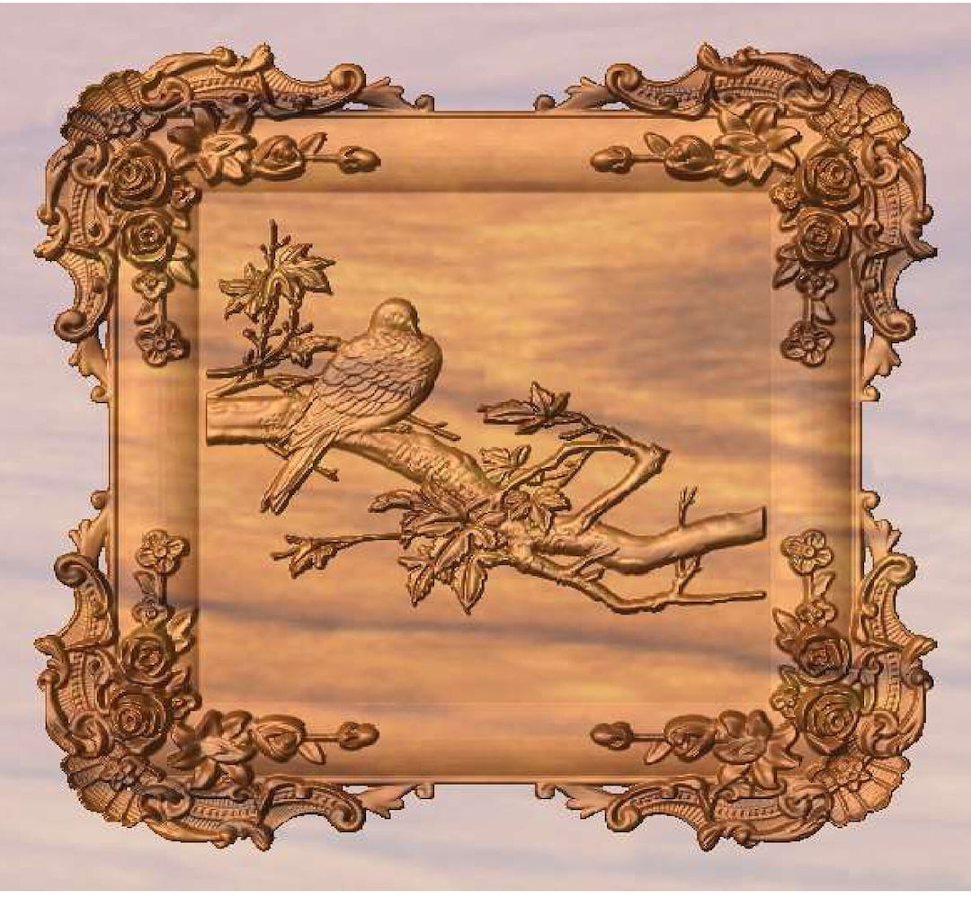 5 Beautiful Bird Unique CNC Router Designs for Wooden Engraving, High ...